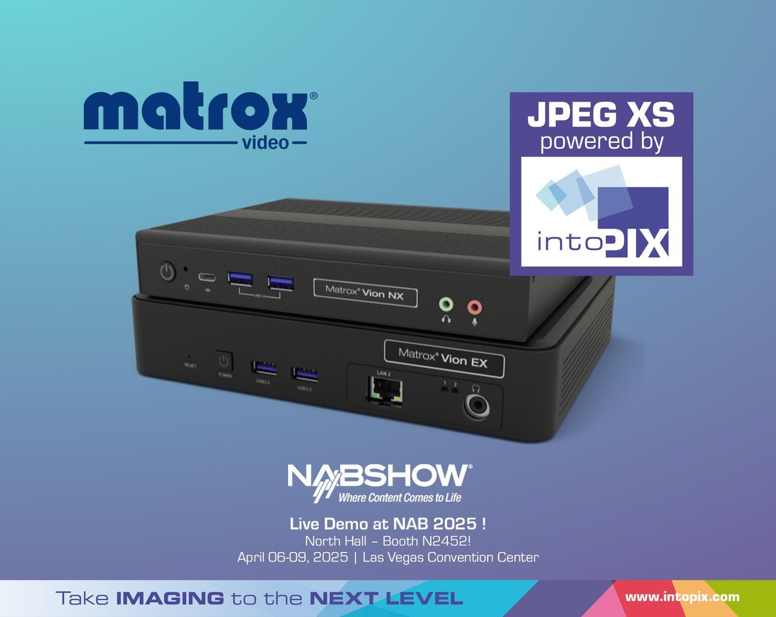 Matrox Video and intoPIX Expand Interoperable IPMX & ST 2110 Solutions with JPEG XS Innovation ...